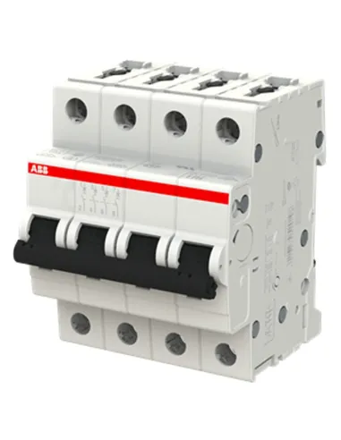 Disjoncteur ABB S204L 4P 25A 4,5kA type C 4 modules | Elettroclick