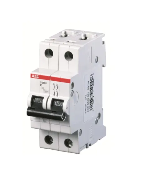 Disjoncteur ABB 2P 10A 25KA 2M | Elettroclick