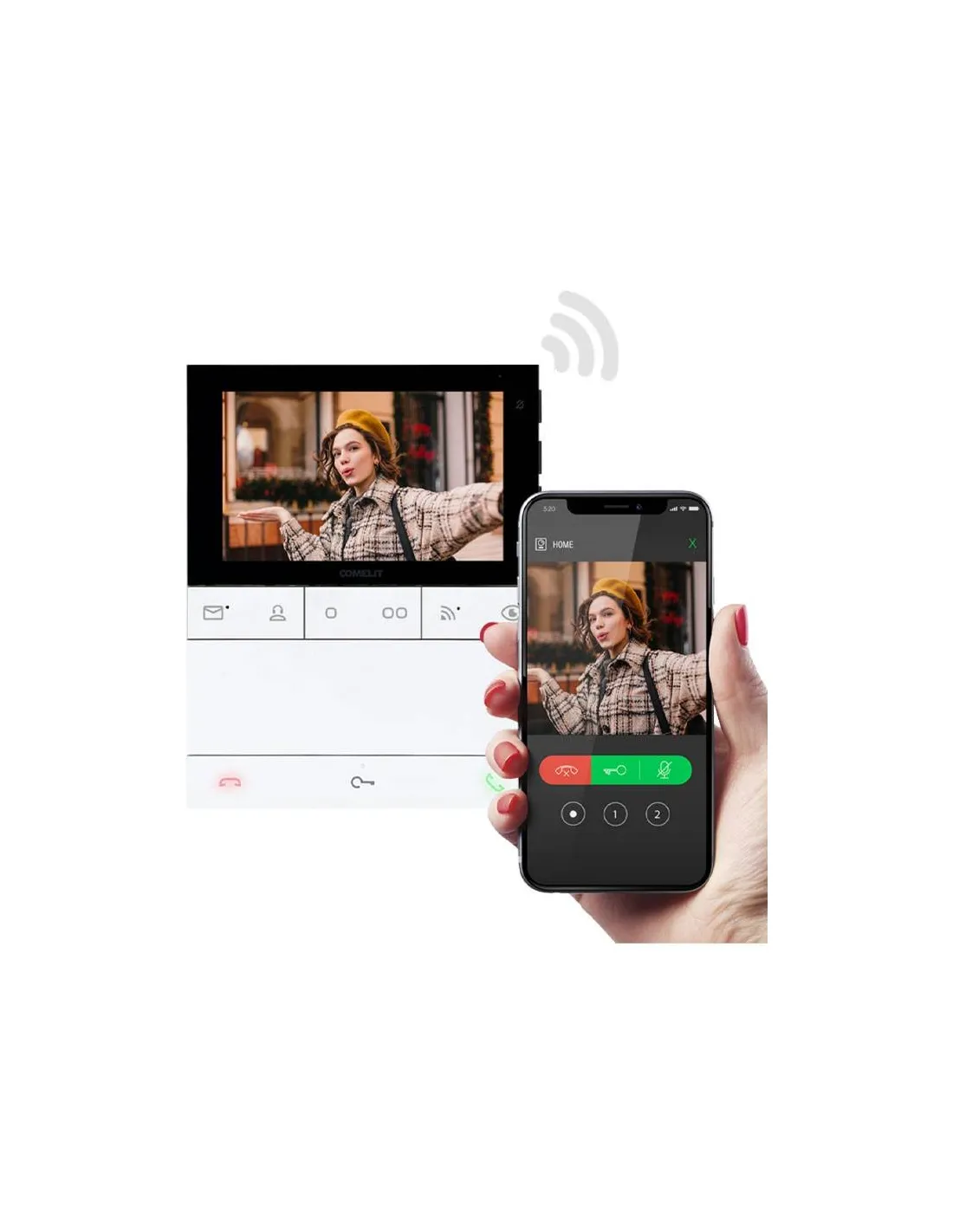 Comelit People Wifi 2-wire video intercom, white PL6741 | Elettroclick