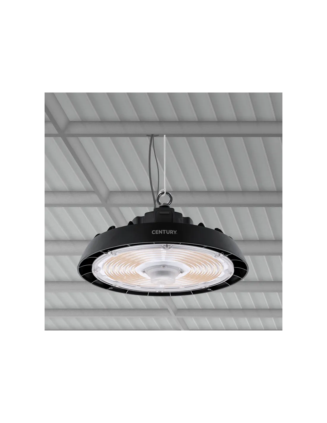 Suspension LED industrielle ATLAS DALI 110° 200 W - 4 000 K - 34 700 lm ...