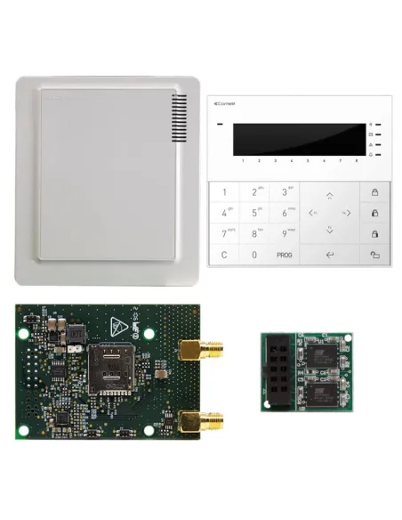 Kit anti-intrusion Comelit Safe avec panneau de commande VEDO34 ...