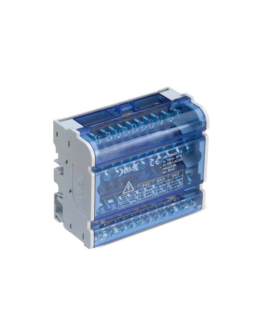 Morsettiera Modulare BM tetrapolare 4P 40A 13 connessioni 500V QM404013C