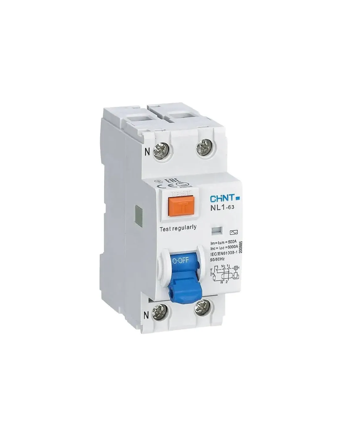 Pure residual current circuit breaker Chint NL1-63 40A 2P 30MA Type F 2 ...