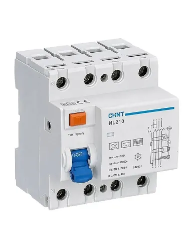 Pure Chint RCCB NL210 63A 4P 300MA Type B 4 Modules 782010 | Elettroclick