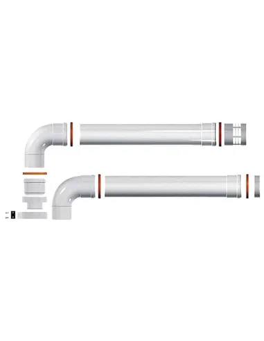 Split flue gas exhaust kit for Chaffoteaux 3318133 condensing boilers ...