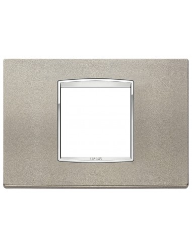Vimar 20652.C14 Eikon Chrome - placca 2 moduli centrali titanio matt ...