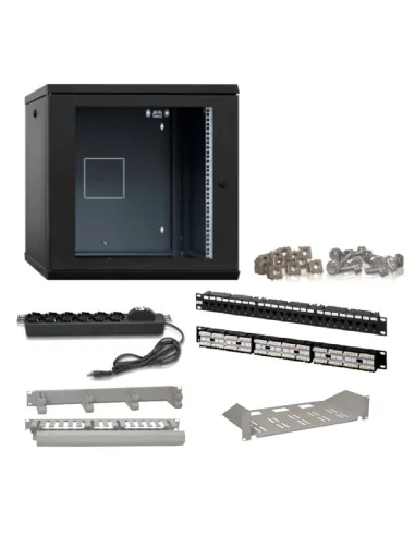 6 Unit CAT6 UTP Rack Frame Kit with 24 Port Panel 10001 | Elettroclick