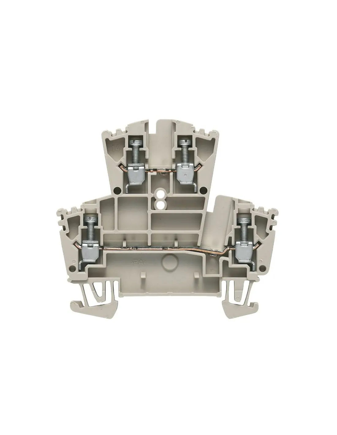 Weidmuller WDK 2.5 2.5mmq 2-Tier Pass-Through Terminal Beige 1021500000 ...