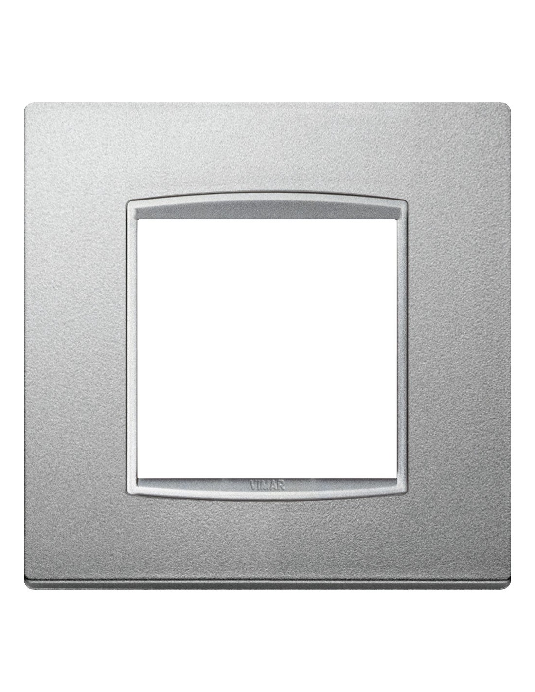 Vimar 20642.N13 Eikon Total Look - placca 2 moduli argento matt ...