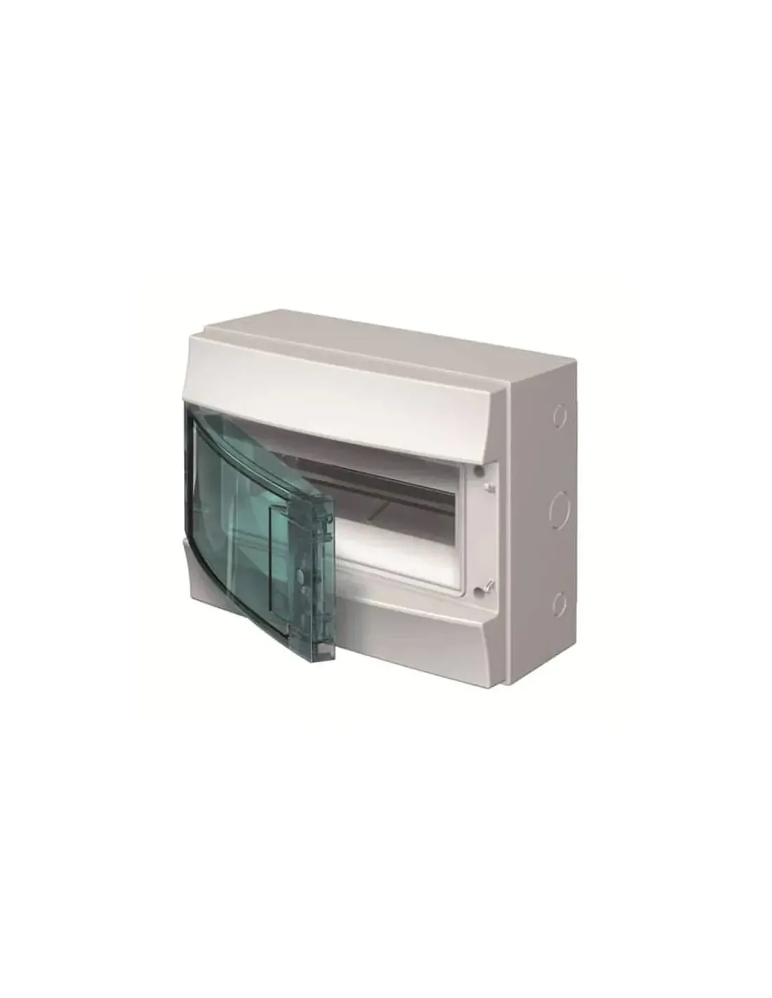 Abb wall-mounted switchboard 12 modules IP65 transparent door 1 row ...