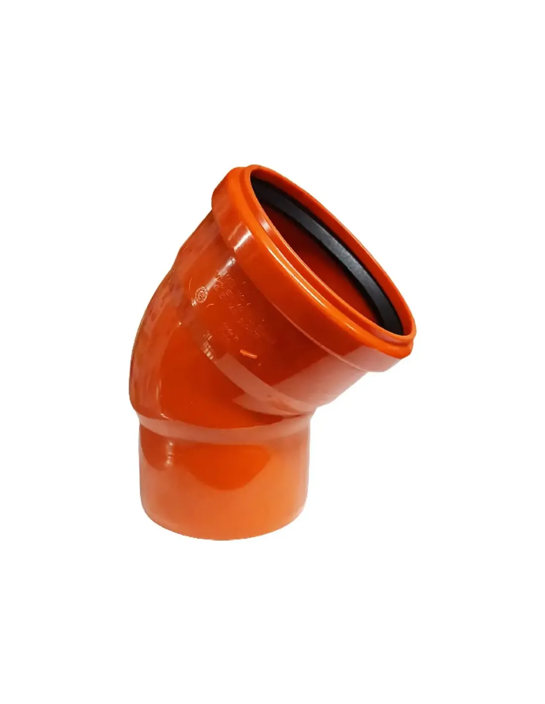 Courbe 45 degrés Bampi en PVC avec joint Diamètre 110/100 mm BPV111045 ...