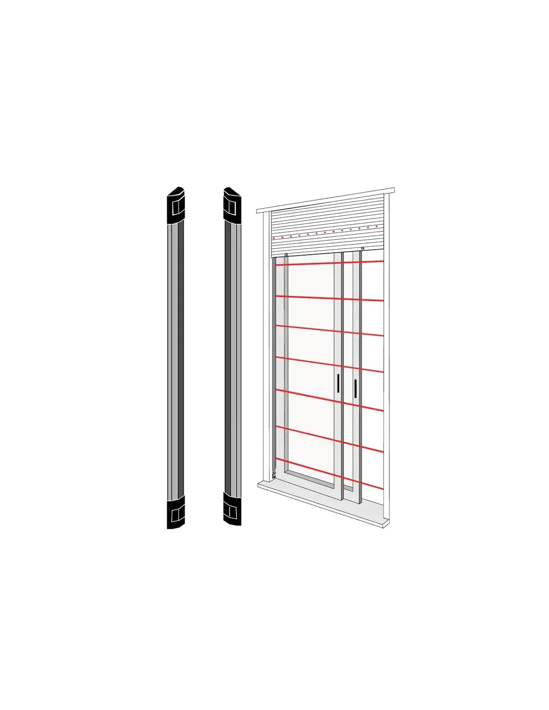 Bentel IR Infrared Barrier for Doors and Windows 1 Meter BAR100N ...