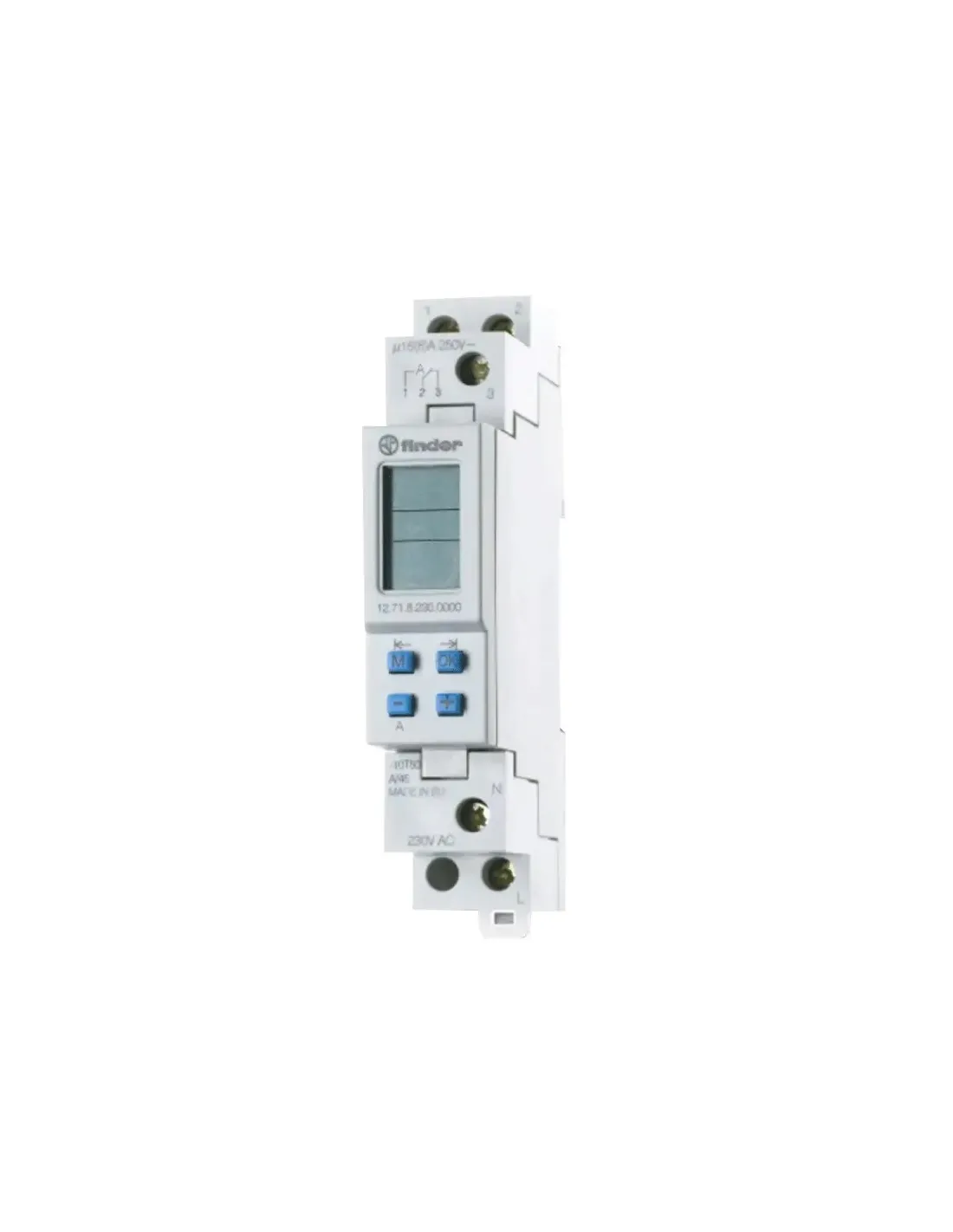 Finder digital time switch 1 module 12718230 | Elettroclick