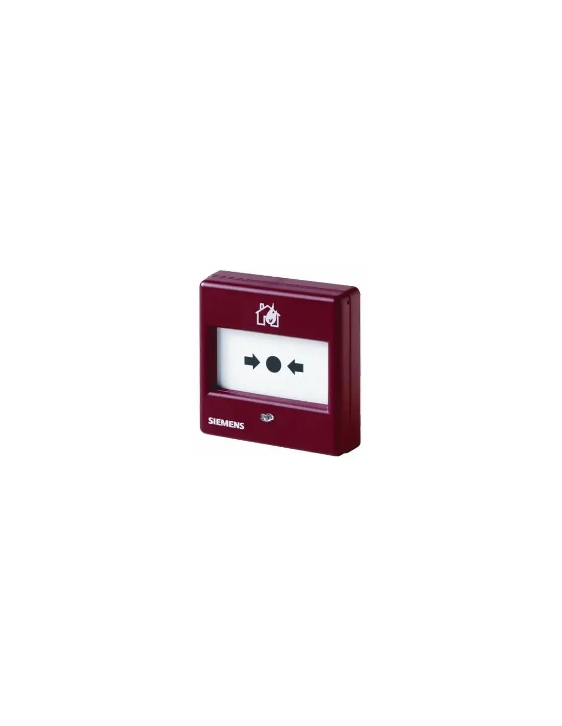 Conventional Siemens manual call point with fire protection glass ...