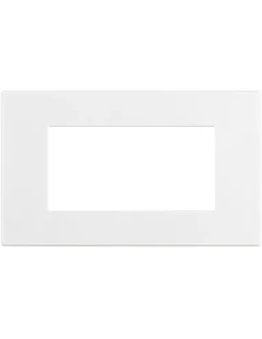 Bticino Axolute AIR 4-place cover plate, matt white, paintable HW4804AW ...