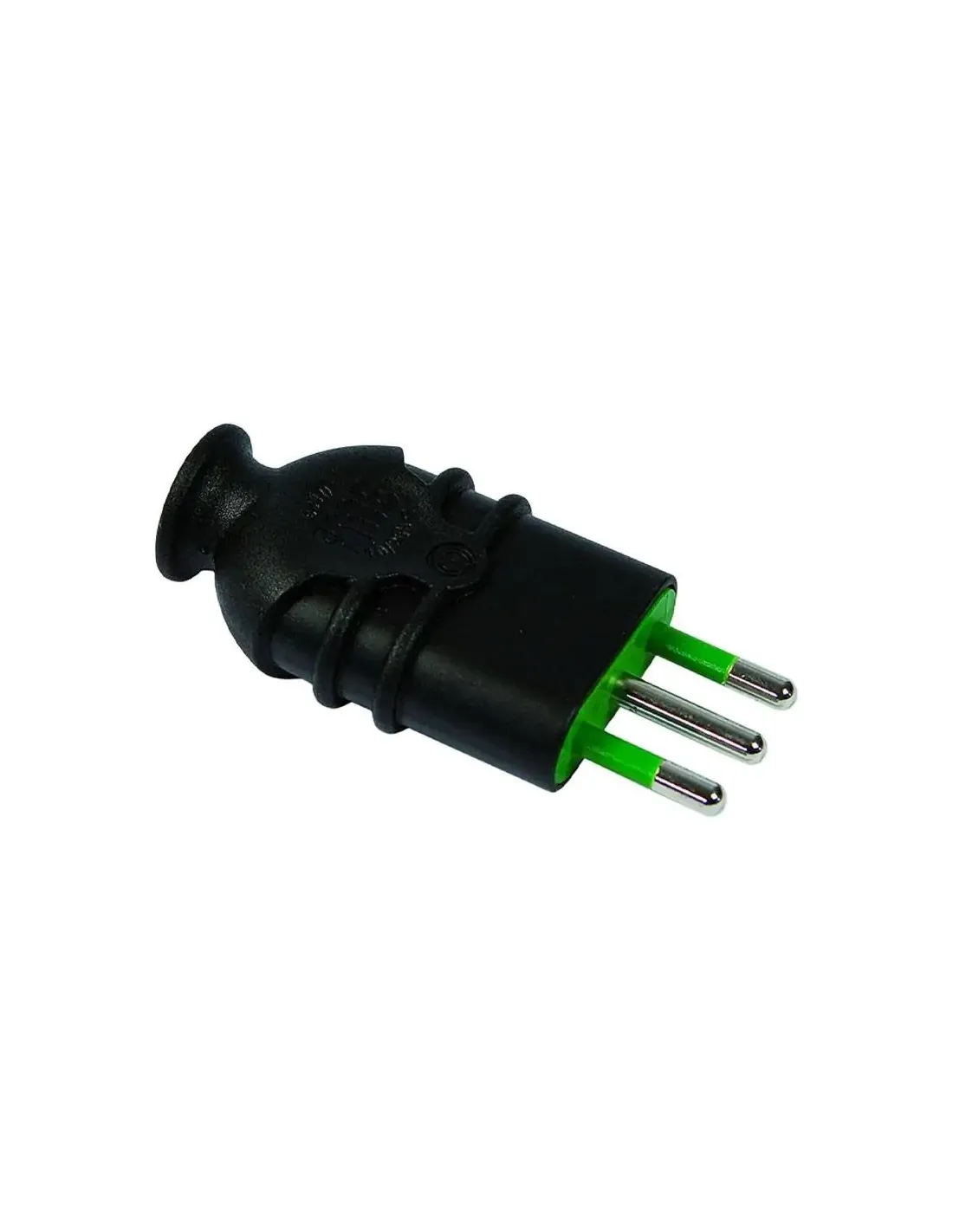 Italian plug S17 2P+T Fanton 16A removable HI-PRO black 80111 ...