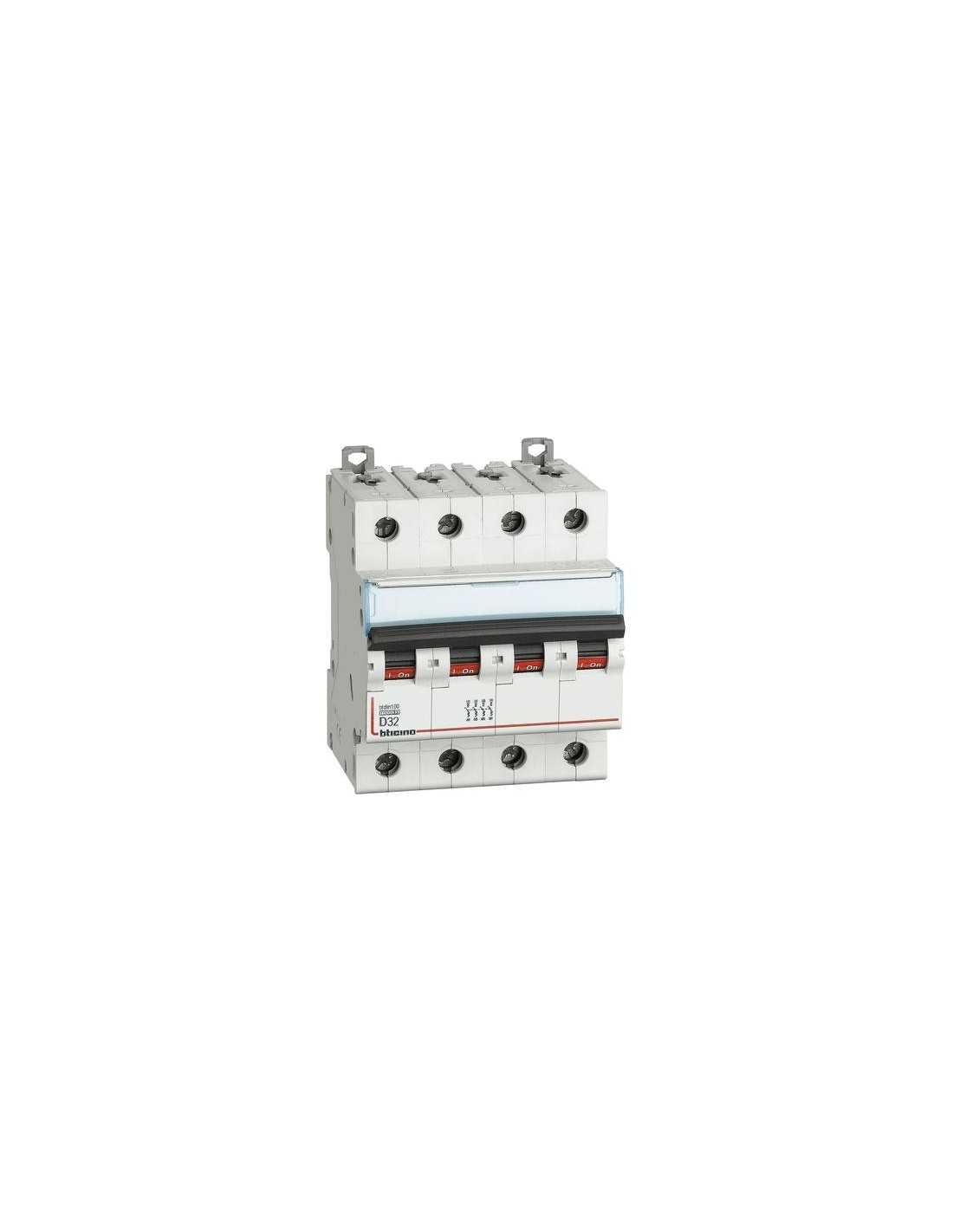 Bticino thermal magnetic switch 4P D 32A 10kA 4 modules FH84D32 ...