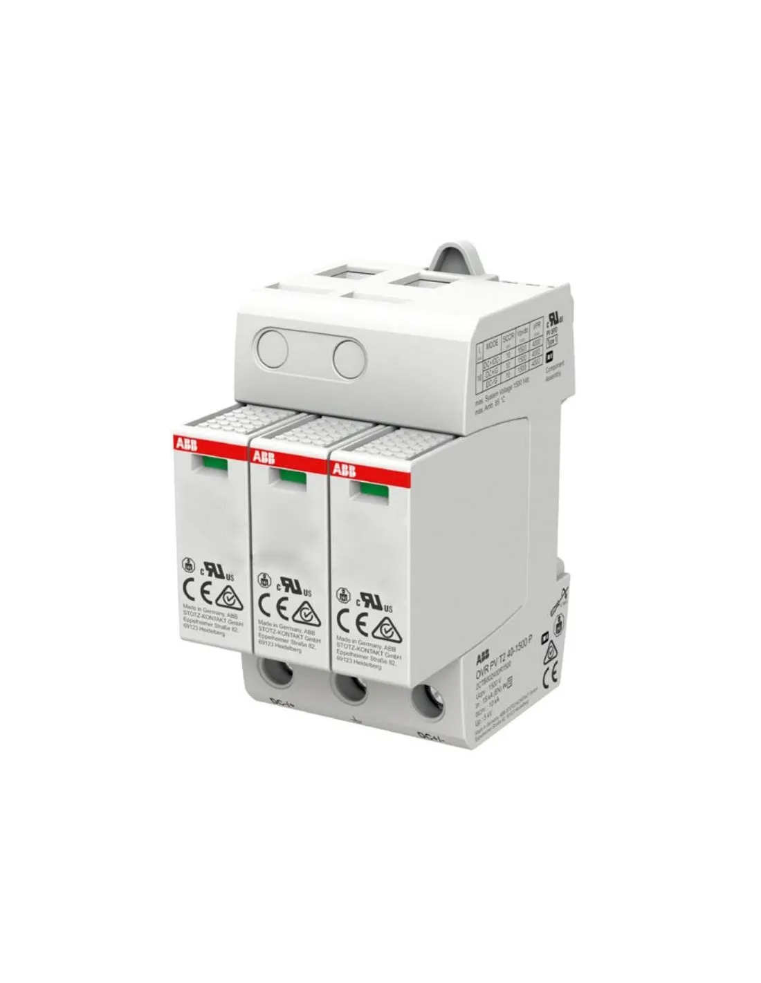 Parafoudre Abb OVR 40kA 1500 Vc OVRPV22401500TS | Elettroclick