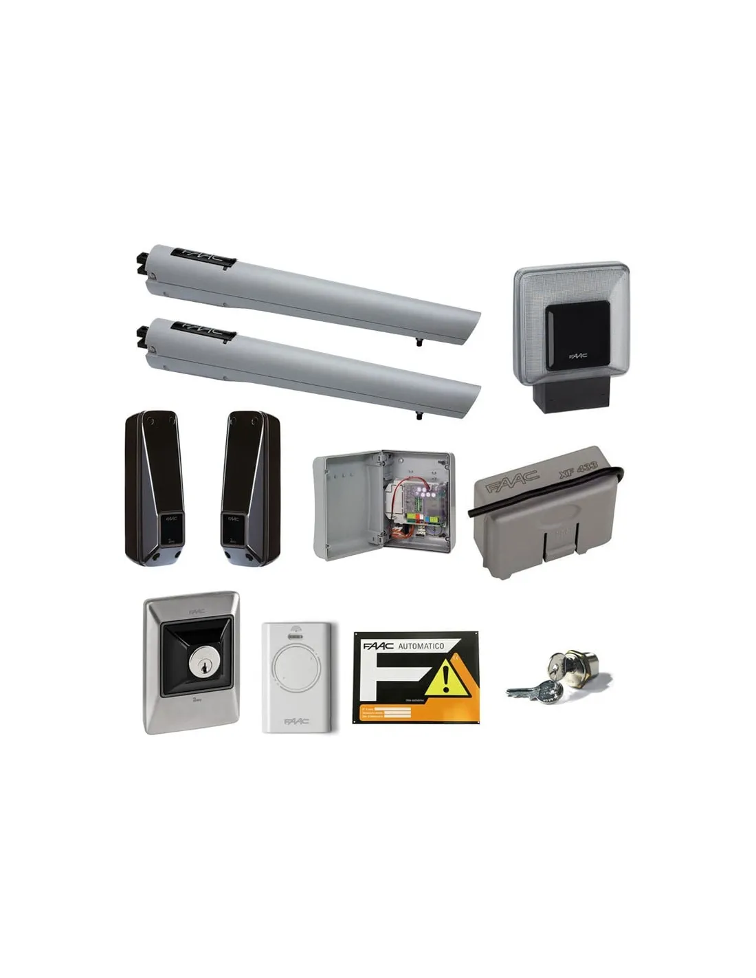 Faac Handy electromechanical automation kit with 24V swing | Elettroclick