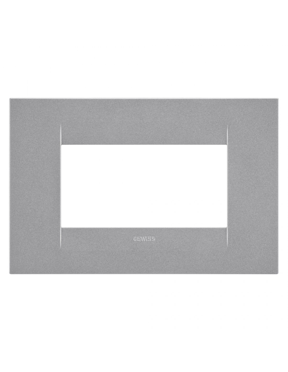 Gewiss GW16404VT Chorus - placca 4 moduli titanio | Elettroclick