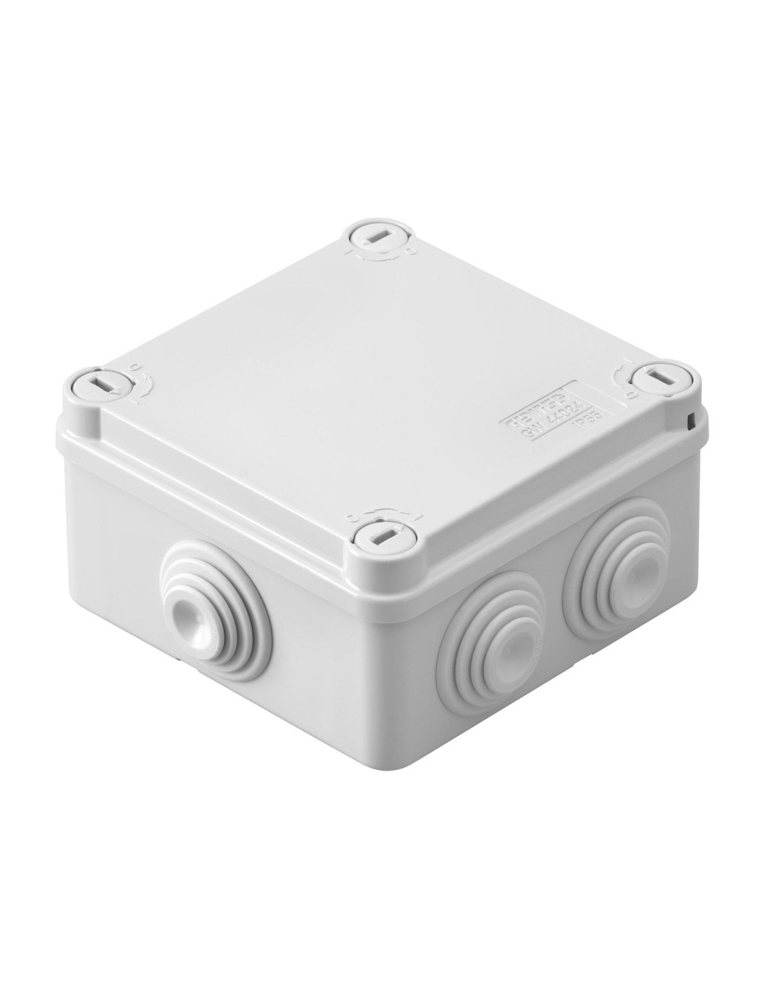 Gewiss junction box with cable gland 100x100x50 | Elettroclick