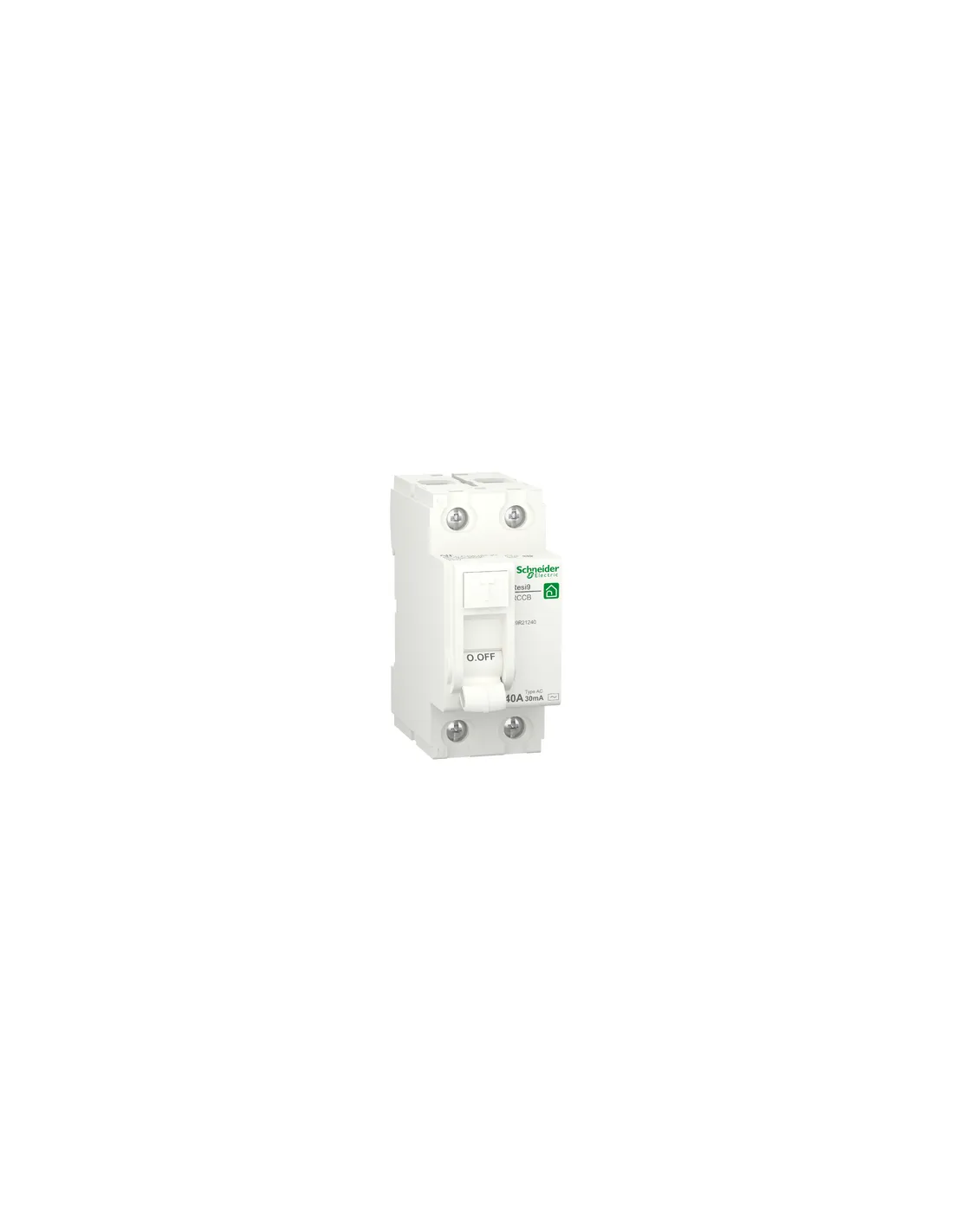 Residual Current Circuit Breaker (RCCB), Resi9, 2P, 40 A, 30 mA, Type ...