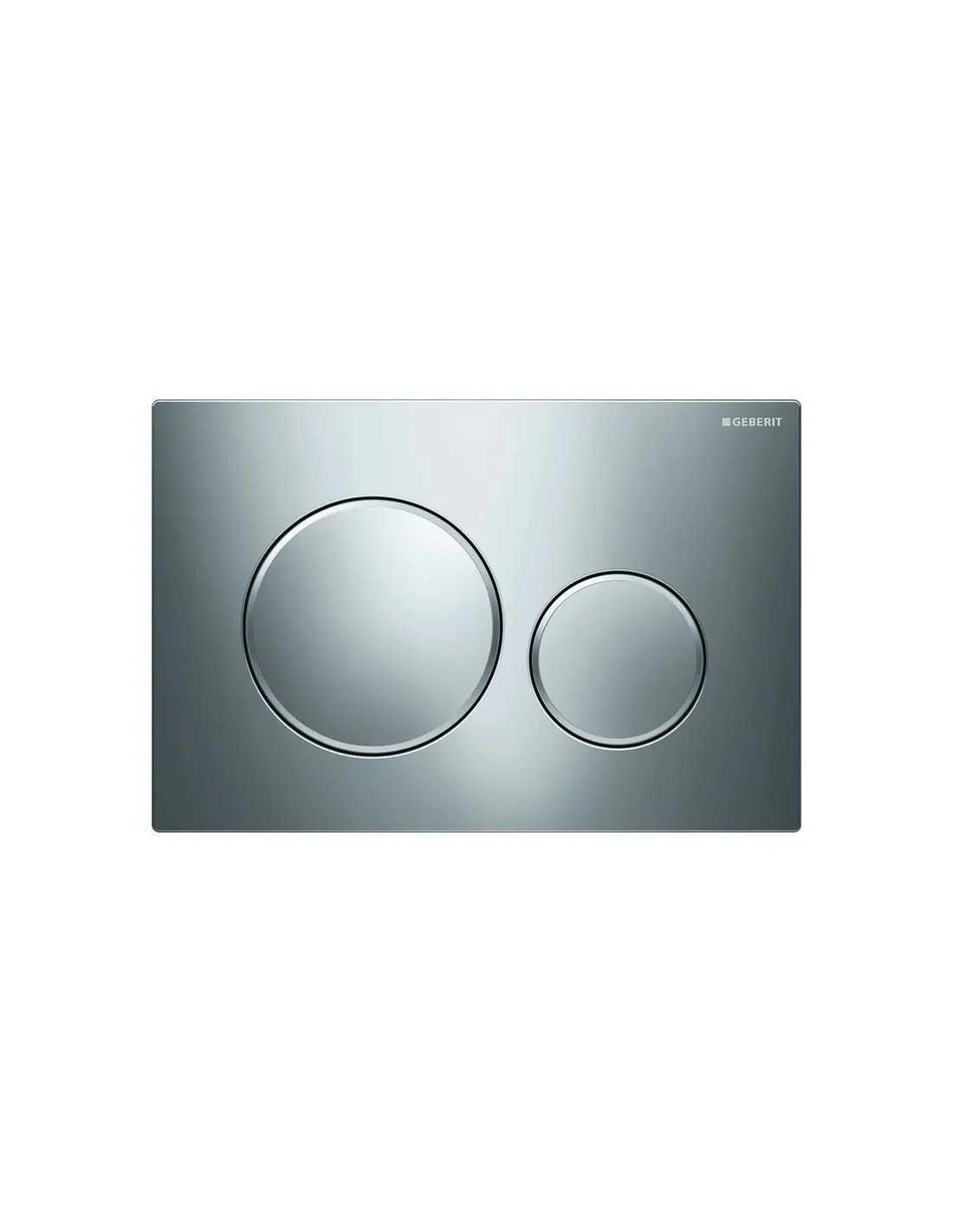 SIGMA20 dual flush flush plate, chrome finish plate and buttons, satin ...