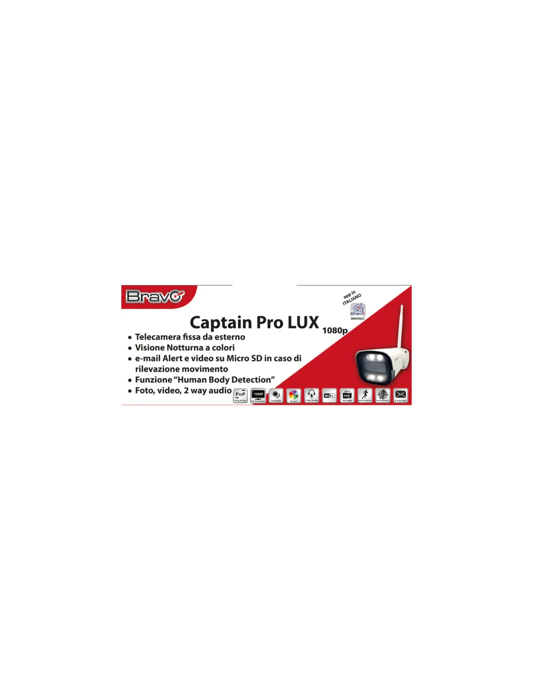Telecamera Captain Pro Lux Bravo EUN 92902928 V2 | Elettroclick