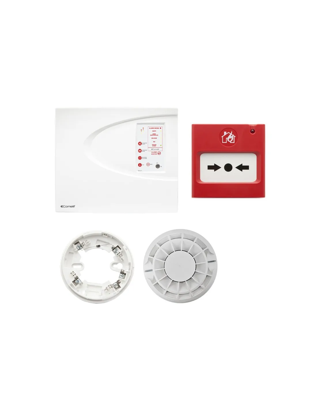 Kit feu Comelit avec centrale conventionnelle | Elettroclick