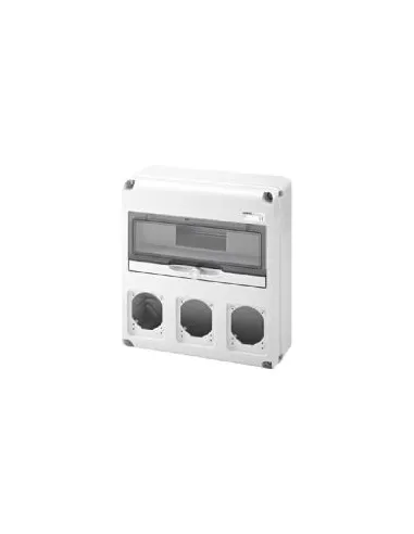 Tableau Gewiss 14 modules à 3 brides pour prises industrielles GW68005N ...