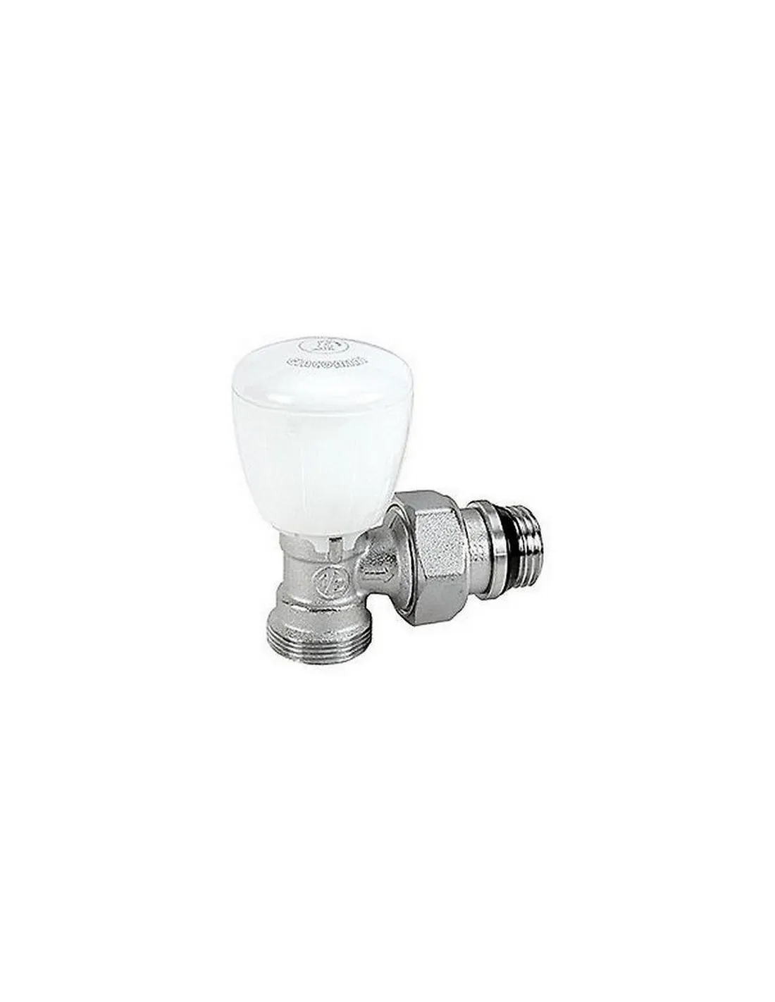Micrometric angle valve with thermostatic option, chrome-plated, with ...