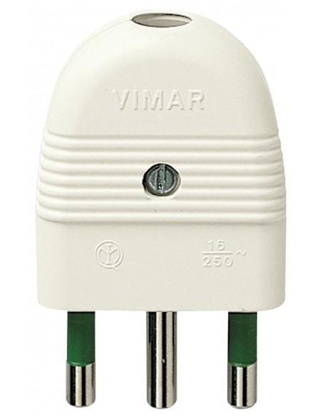 Vimar 01026.B - spina 16A assiale bianco | Elettroclick