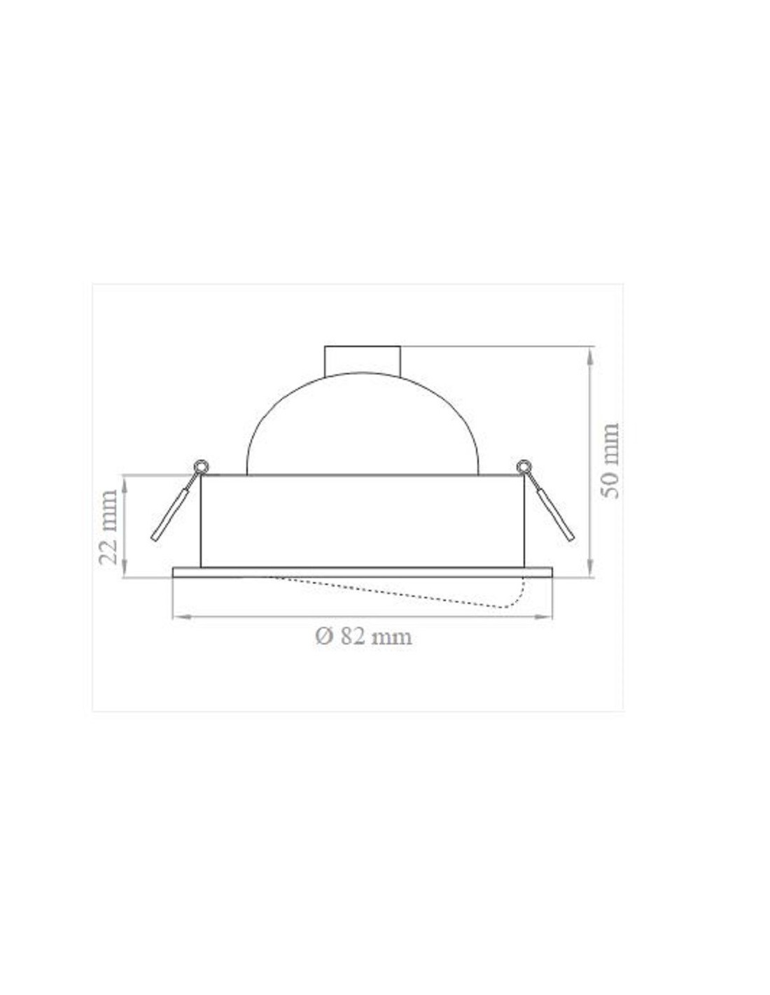 Lampo DIKOR230/BI/SL | SALE recessed spotlight GU10 white