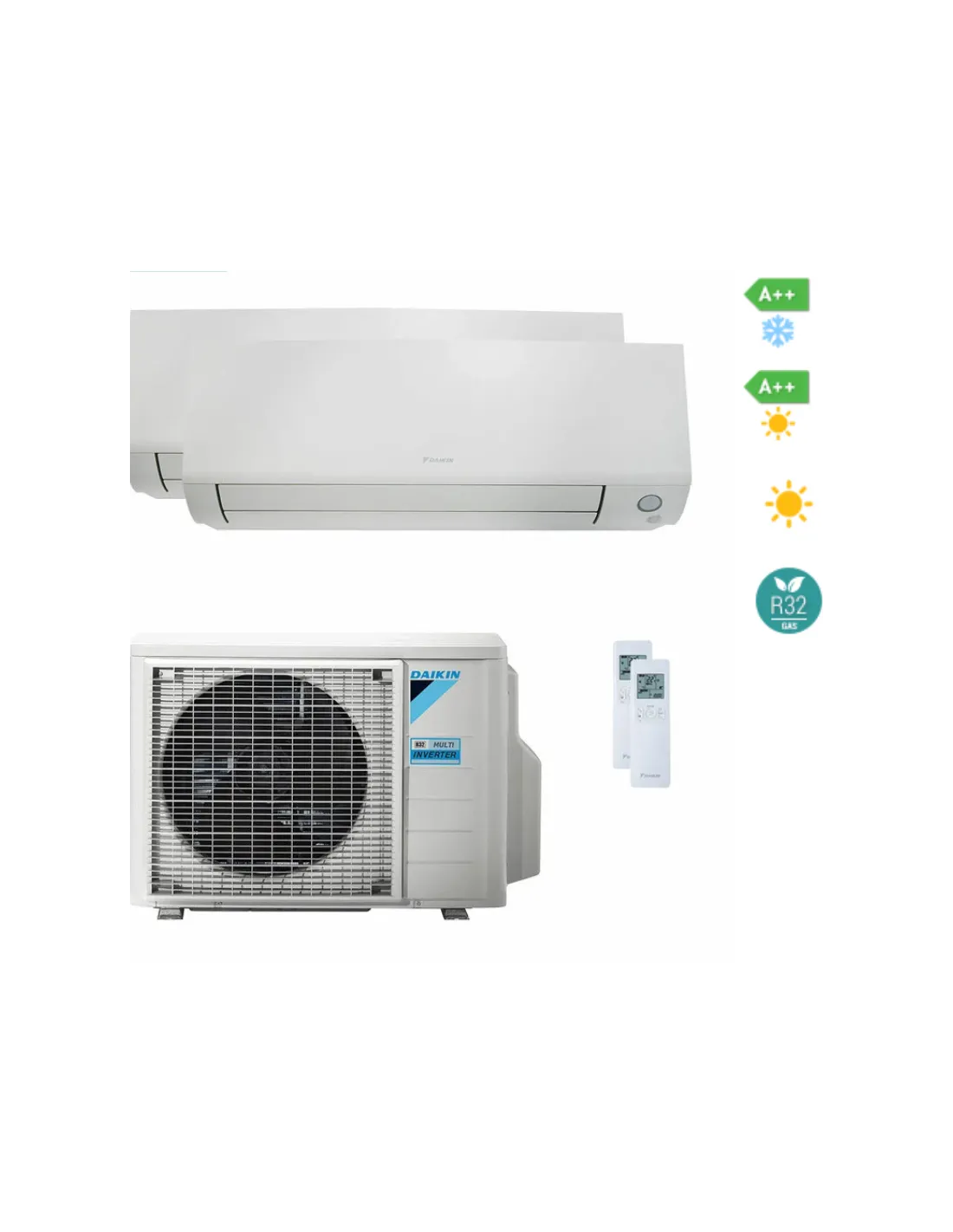 Daikin Perfera All Seasons Dual Split 9000+9000 BTU Inverter A++ WiFi ...