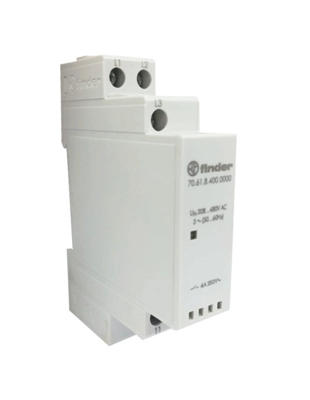 Finder control relay 3 phases 1 contact 6A | Elettroclick