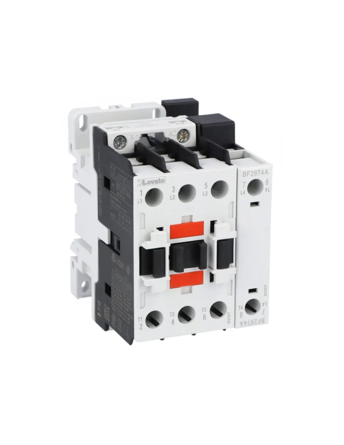 Lovato contactor three-pole 38A coil 24VAC BF3800A024 | Elettroclick