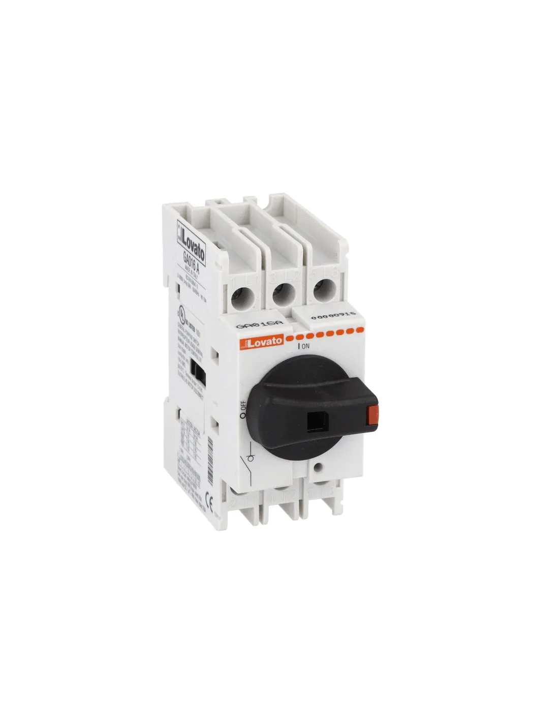 Lovato three-pole direct control switch 40A GA040A | Elettroclick