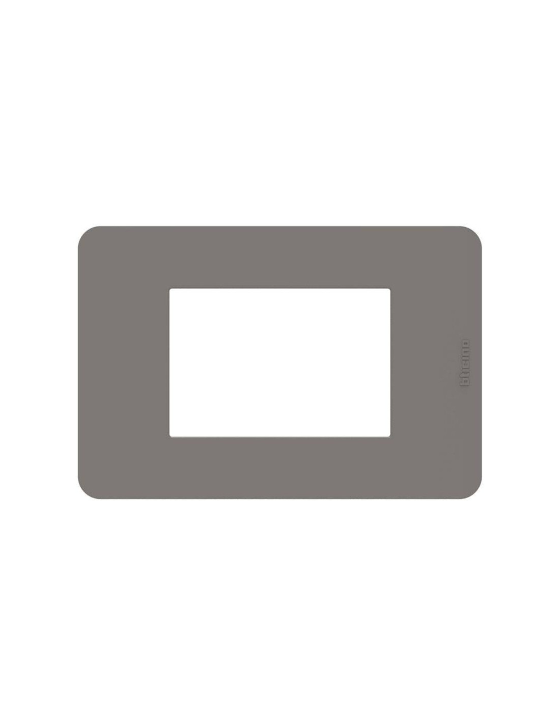 Placca Bticino MatixGO Tones 3 moduli tortora JA4803TD | Elettroclick